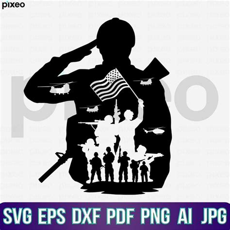 Us Soldier Svg Veteran Soldier Svg Us Army Svg Military S Inspire