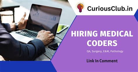 Curious Club On Linkedin 🖍️ Multiple Openings For Medical Coders Coder