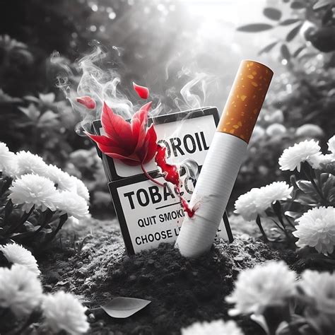 Premium Photo A Cigarette And A Cigarette In The Grass With A Red Rose