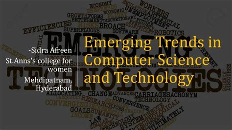 Emerging Trends In Computer Science And Related Technologies