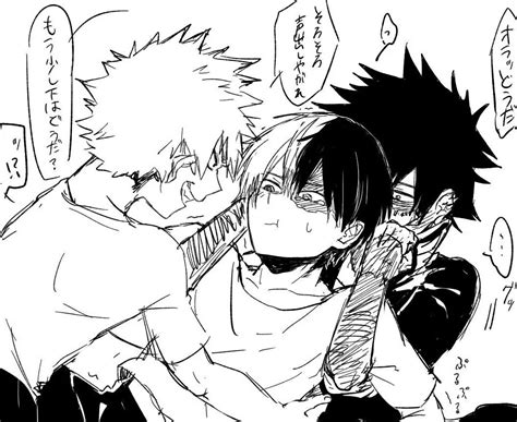 Bakugou Katsuki And Todoroki Shouto And Dabi My Hero Academia Tsuyu My