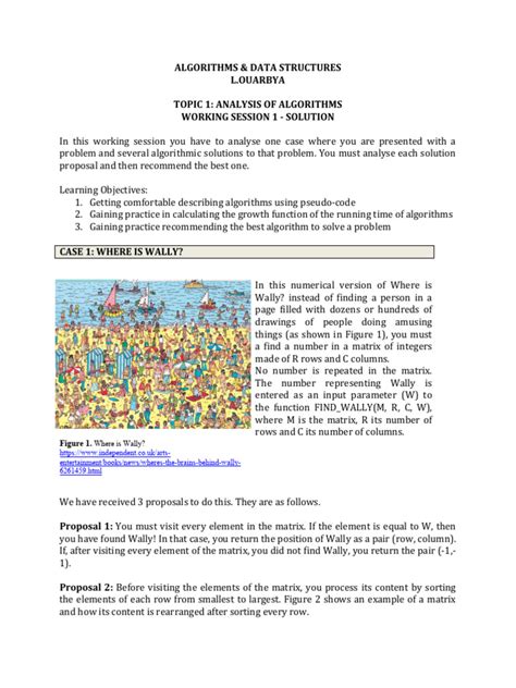Topic1 Working Session1 Solution Pdf Matrix Mathematics Algorithms