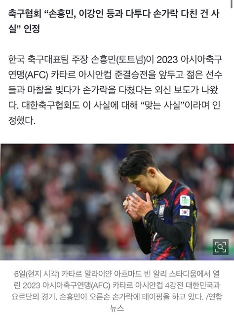 손흥민 이강인 맞짱 직전까지 감 ㄷㄷ 유머움짤이슈 에펨코리아