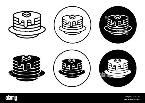 Pancakes Dripping Honey Stock Vector Images Alamy