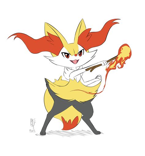 Braixen Pokemon Drawn By Eryz Danbooru
