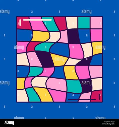 Surreal Groovy Psychedelic Color Checkerboard Stock Vector Image And Art