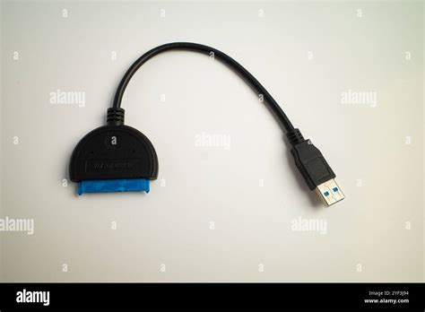 Usb To Sata Cable Adapter For Connecting Hard Drives To Computers Stock