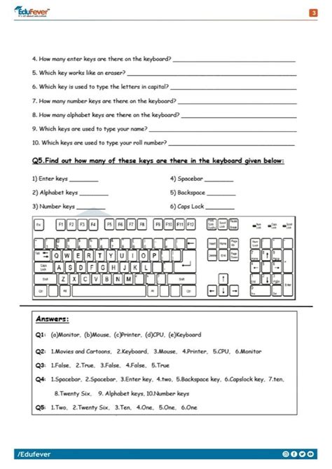 cbse class 1 computer activity worksheets in pdf english worksheets for kindergarten
