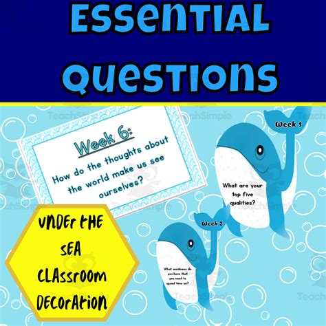 Under The Sea Essential Questions Wave Edition By Teach Simple