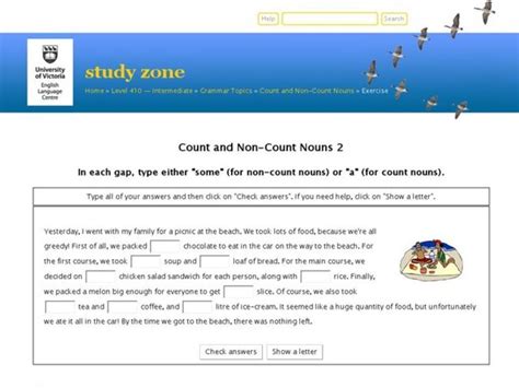 Cloze Exercise Using Quantifiers Interactive For 5th 7th Grade