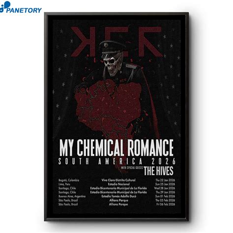 My Chemical Romance South America 2026 Poster 2026