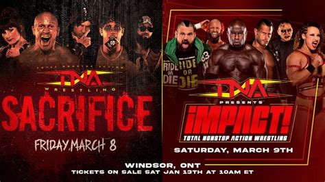 TNA Sacrifice 2024 Date Location Announced