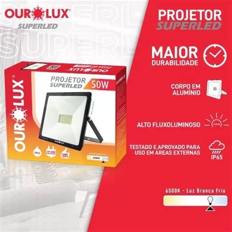 Projetor Led Slim W V Preto K Ourolux Mercadolivre