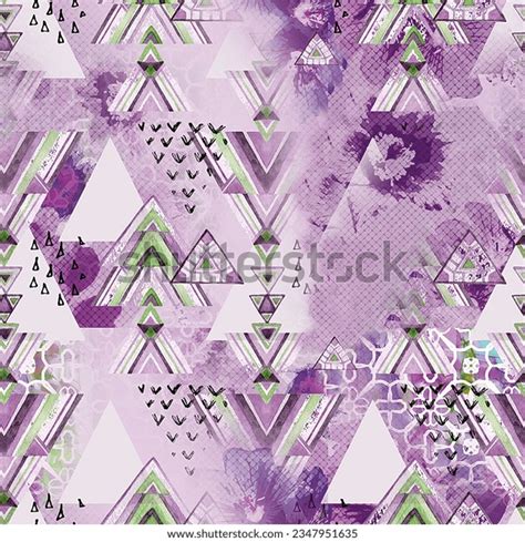 Latest Multicolor Abstract Pattern Geometry Pattern Stock Illustration