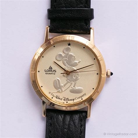 Vintage Lorus Mickey Mouse Gold Coin Watch Lorus Y481 1720 R0 Watch