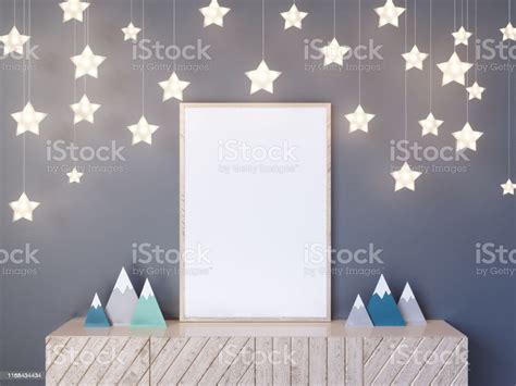 빈 프레임현대 밝은 인테리어 3d 렌더링 3d 일러스트레이션 0명에 대한 스톡 사진 및 기타 이미지 0명 3차원 형태