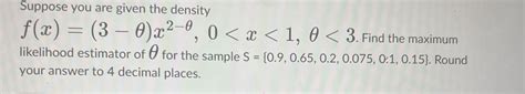 solved suppose you are given the density