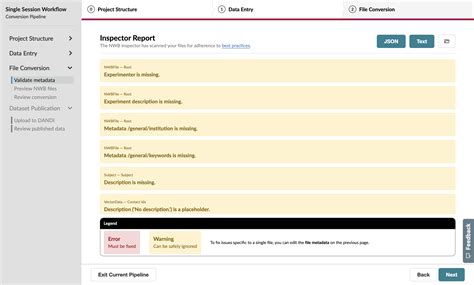 Converting A Single Session — Nwb Guide 108 Documentation