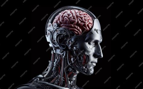 Premium Ai Image A Robot With A Human Brain The Combination Of People