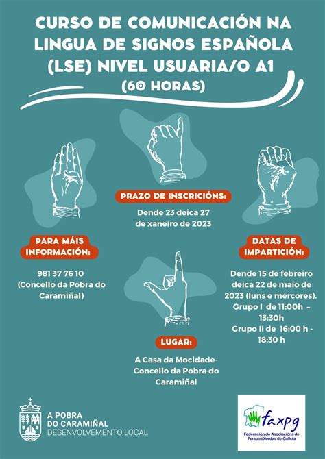 A Pobra impartirá o nivel A1 da lingua de signos CONCELLO
