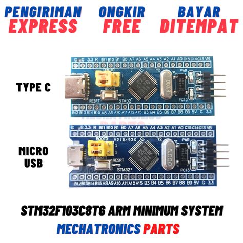 Jual STM32F103C8T6 ARM Minimum System Board Original Chip