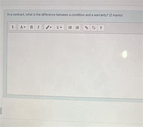 In A Contract What Is The Difference Between A Chegg