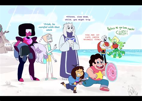 Undertale And Steven Universe Steven Universe Memes Steven Universe Crossover Steven