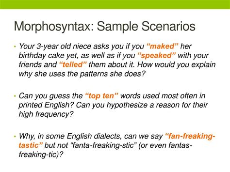 Ppt Linguistic Preliminaries Part Ii Intro To Morphosyntax