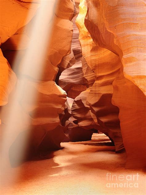 Sunbeam In Antelope Canyon Photograph By Dennis Hammer