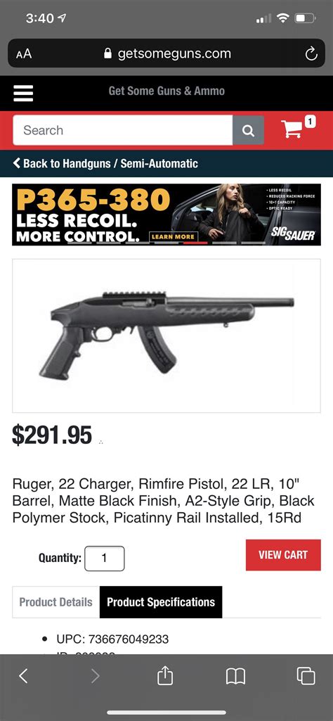 Does The Charger Come With A Brace Adapter Want To Add An Sb Tactical