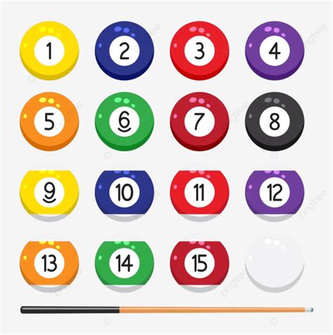 Pool Snooker Clipart Transparent PNG Hd Vector Collection Of Billiard Pool Or Snooker Balls