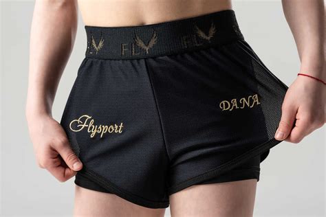 Купить Шорты двойные из спортивной сетки для художественной гимнастики ...