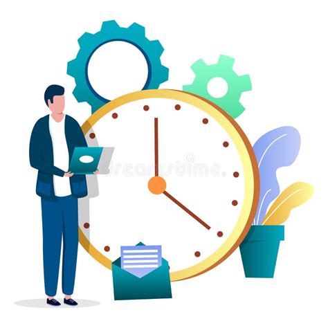 Task Management Concept Vector Isolated Illustration Set Stock Vector