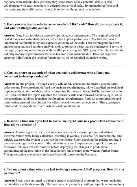 8 pdfs containing all types of most asked interview qanda scenario based