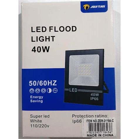 Refletor Luz Led 40w Ip66 Bivolt 110v Luz Branca Economia De Energia