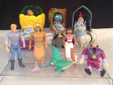 Disney Pocahontas Burger King Figure Lot Of 11 John Smith Chief Meeko