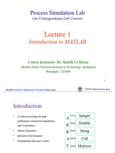 Matlab Lecture 1 Pdf Matrix Mathematics Trigonometric Functions