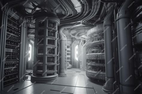 Premium Ai Image Connection Network In Servers Data Center Room Storage Systems Cloud