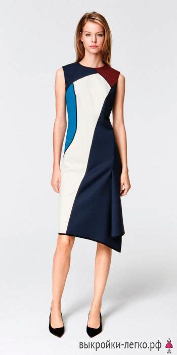 Платье футляр Инструкция по распечатке выкроек и последовательность пошива Шить просто