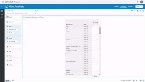 Option To Adjust The Width Of Individual Columns In Pivot And Table Visualizations — Oracle