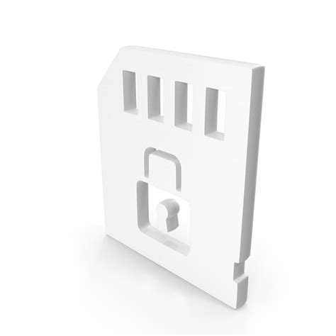 Lock Memory Card Icon White Png Images And Psds For Download Pixelsquid