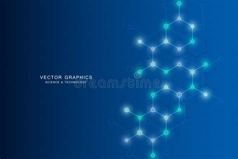 Molecular Structure Background Abstract Background With Molecule Dna Geometric Shape With