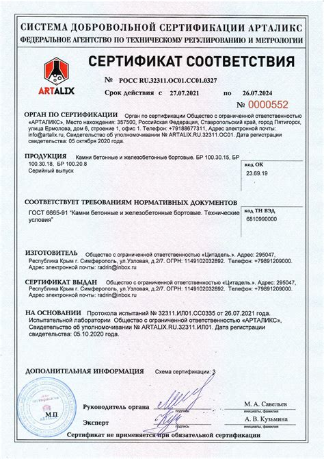Сертификаты