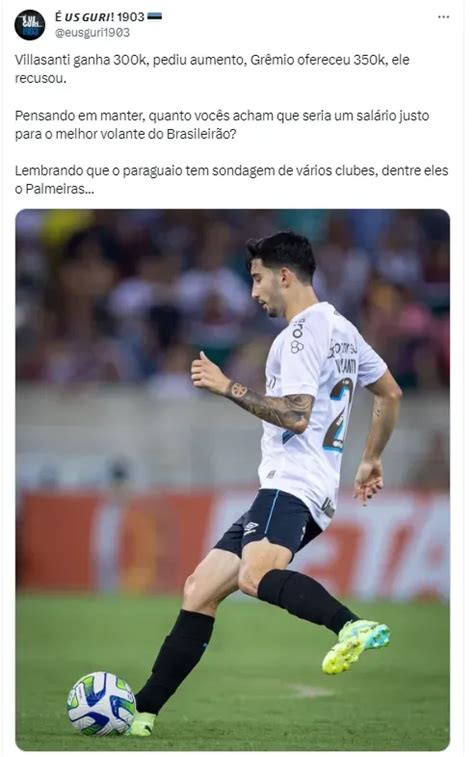 Palmeiras Expõe Decisão Sobre Contratação De Villasanti Do Grêmio