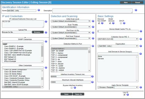 Discovering Dell EMC Unity Devices