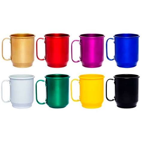 Caneca de alumínio personalizada ml Bia Brindes