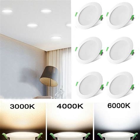 Oyajia Led Einbaustrahler 6x Led Einbaustrahler Spots Ultra Flach 5w