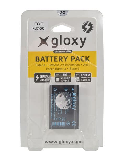 Gloxy Batería Kodak KLIC 5001