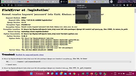 Django Error Al Recuperar Dato Mediante Función Python Desde
