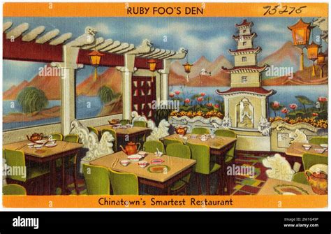 Ruby Foo S Den Chinatown S Smartest Restaurant Restaurants Tichnor Brothers Collection